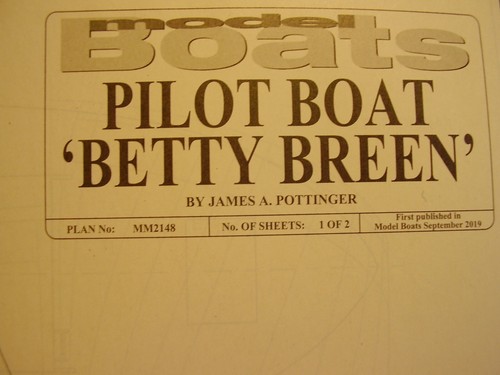 ORIGINAL MODEL BOAT PLAN BETTY BREEN PILOT BOAT 2019 WITH BUILD ...
