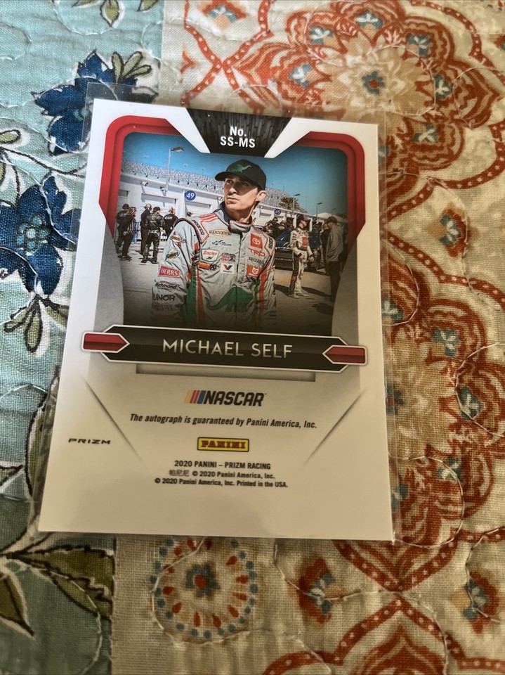Michael Self Nascar Panini Prizm Signing Sessions 2020 | eBay