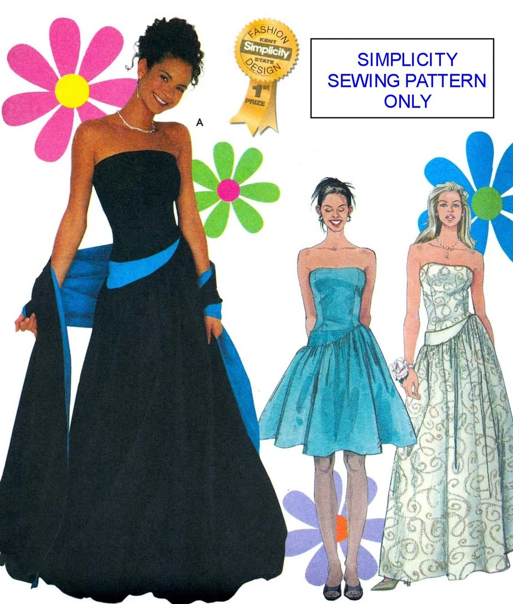 Strapless Dress Sewing Patterns