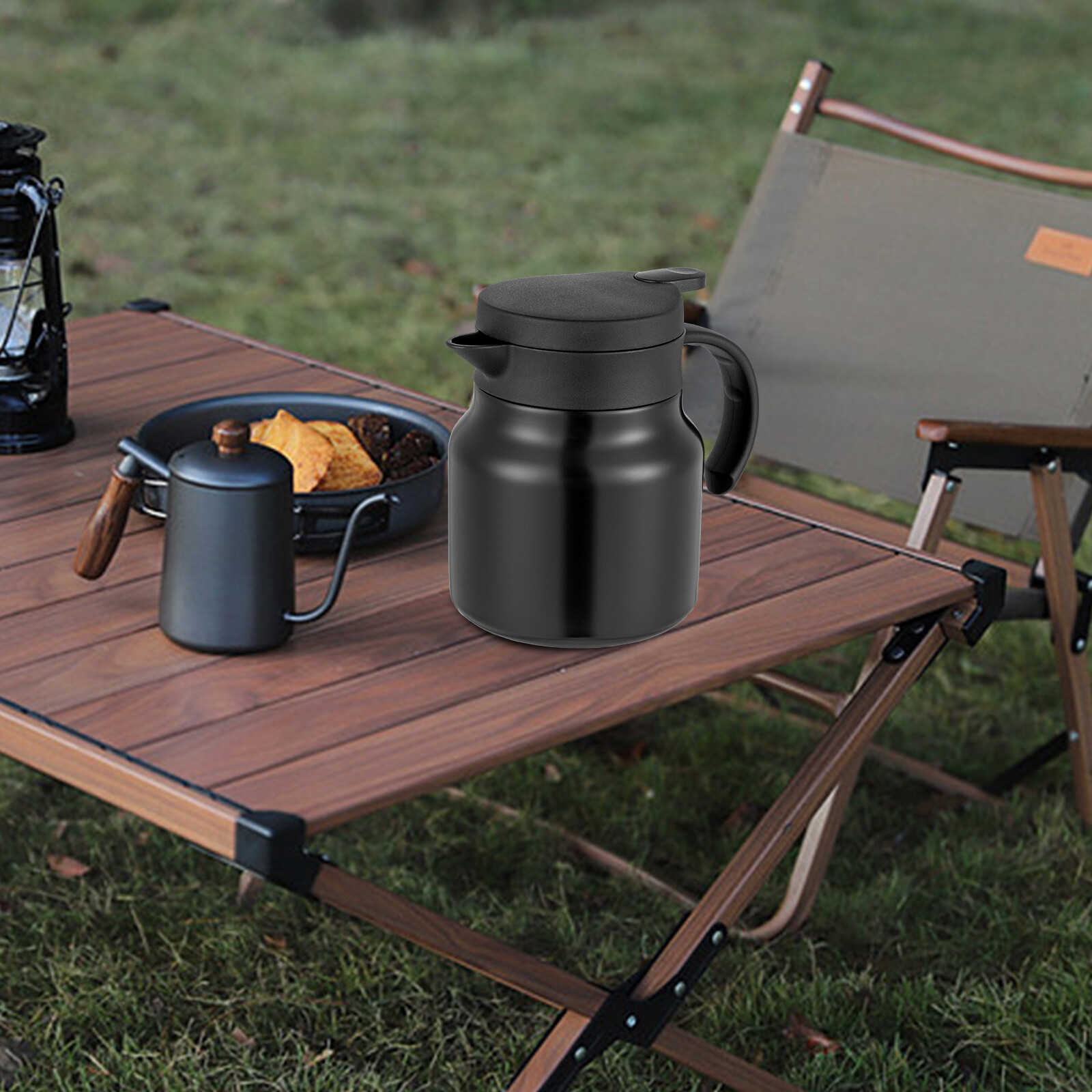 Thermal Insulation Teapot Stainless Steel Coffee Pot Double Walled ...