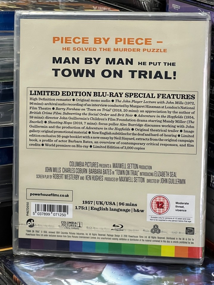 Town On Trial (Blu-Ray) John Mills, Limited Edition! INDICATOR ZONE ABC ...