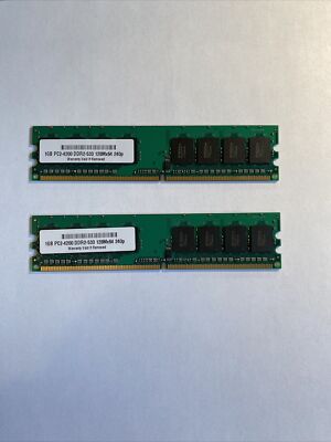 2GB Kit, 2x1GB DDR2 PC2-4200 533Mhz - Dell Dimension 8400 9100 9200 ...