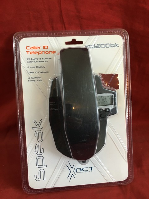 Old Stock XACT Communications XC1200BK Caller ID Corded Telephone for ...