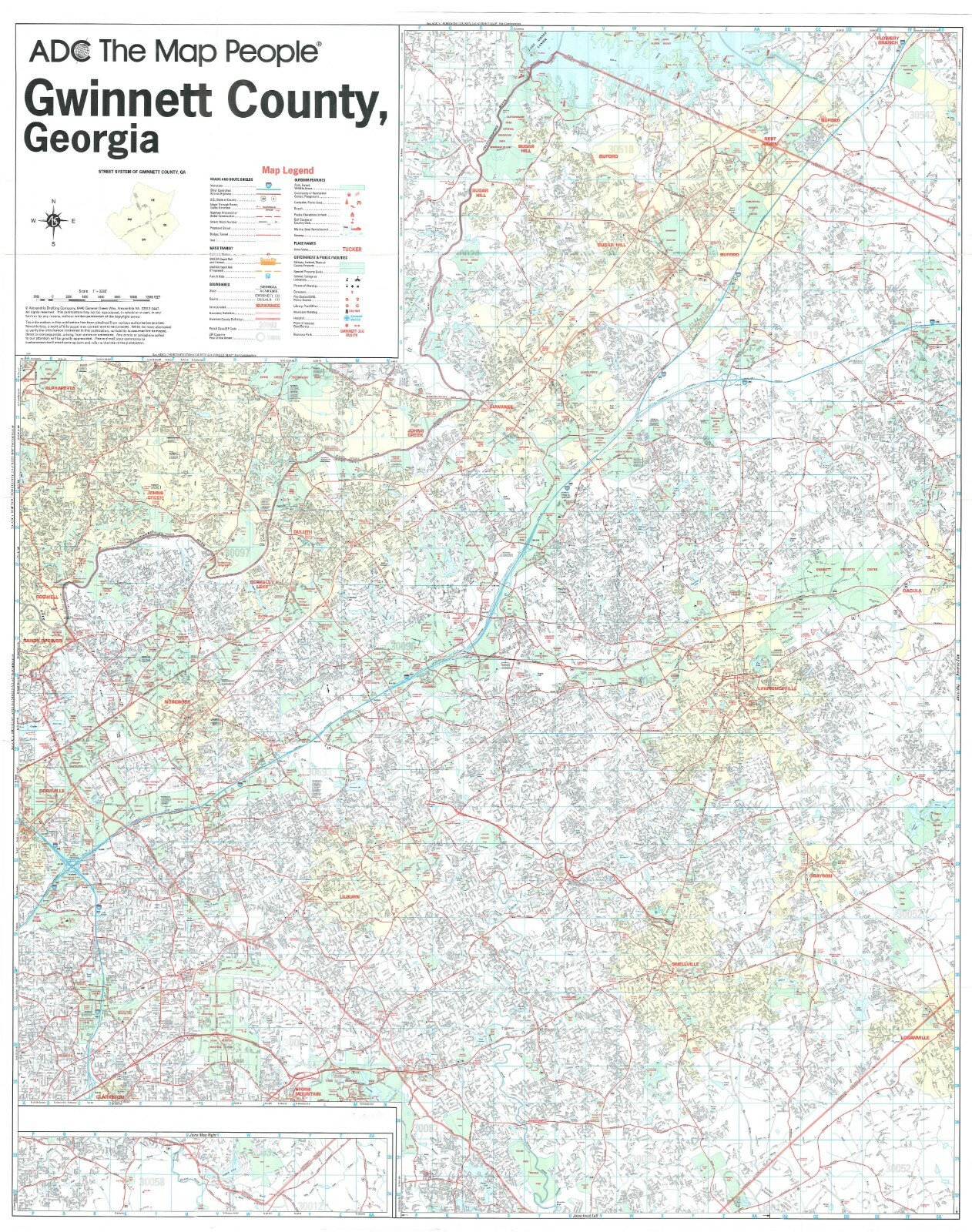 Street Map Of Gwinnett County