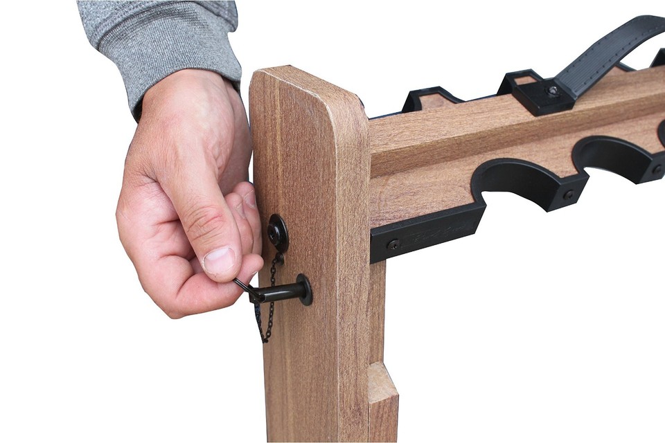 Folding Rifle Gun Storage Rack Shotgun Stand Portable Free Standing 10 ...