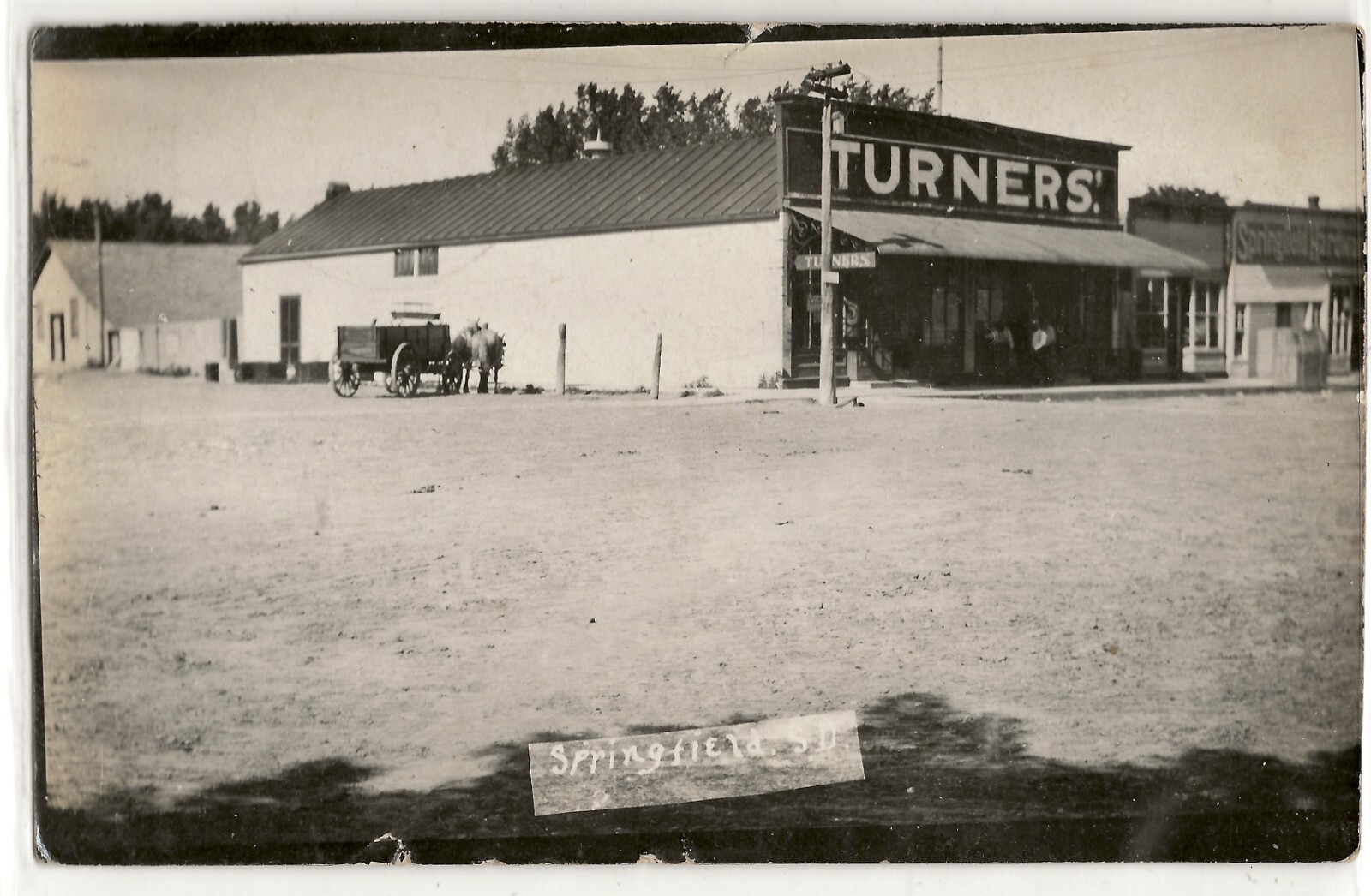 Turners store, street, Springfield, South Dakota; history, photo ...