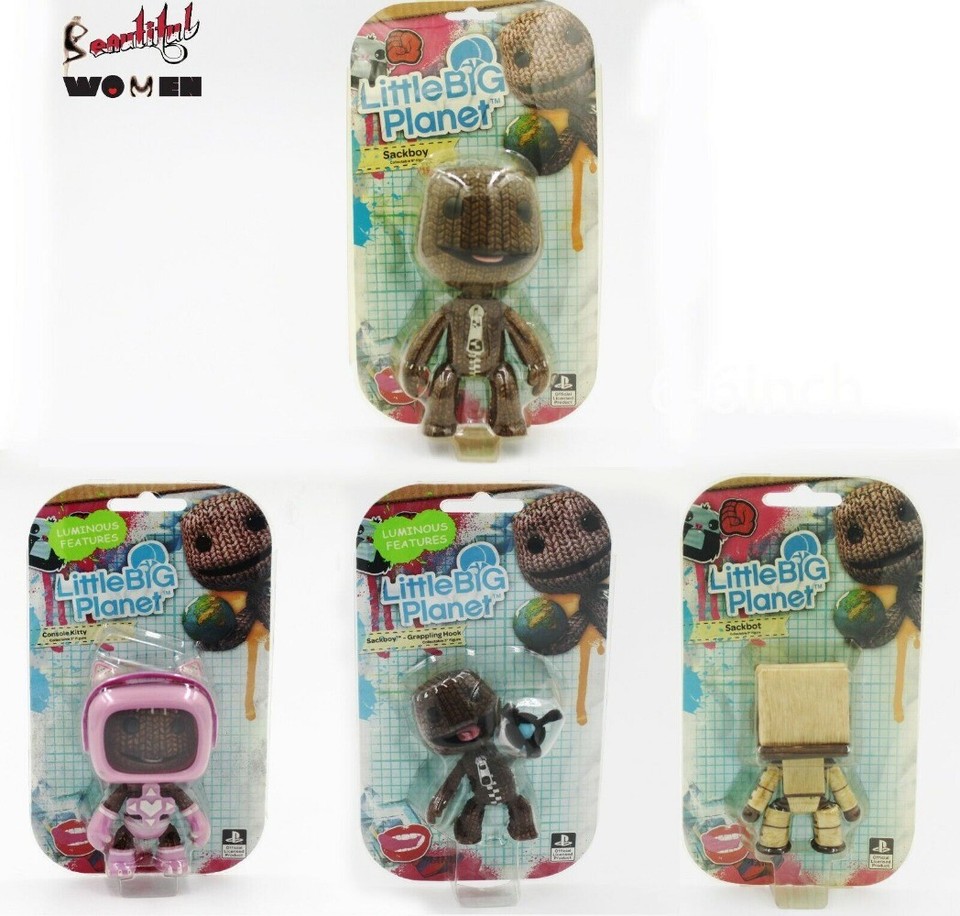 Little Big Planet Figure Sackboy Sackbot Console Kitty 3'' 6'' Toys ...