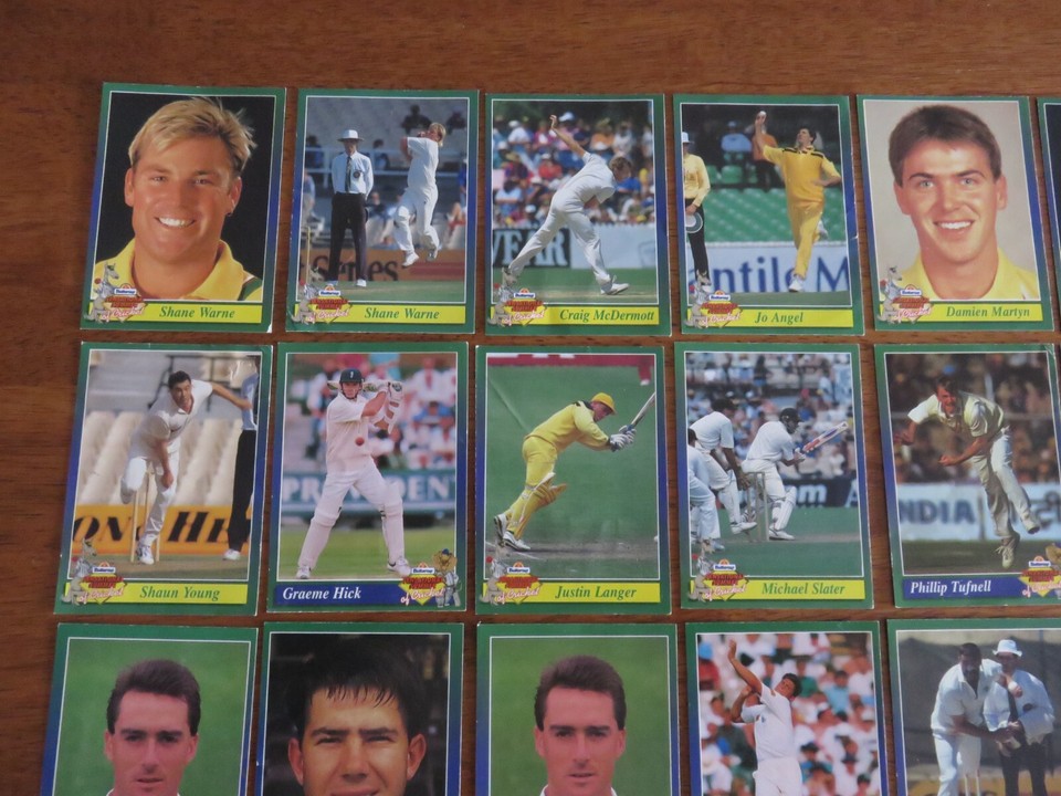 1994/95 BUTTERCUP CRICKET SENSATIONAL SUMMER SCRATCHIES X 29. SHANE WARNE X 2. | eBay Australia