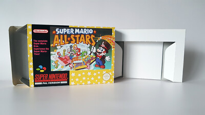 Super Mario All-Stars SNES Super Nintendo Handmade Empty replacement ...