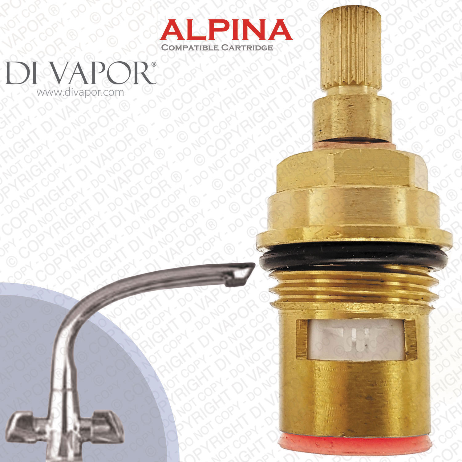 Franke Alpina Kitchen Tap Ceramic Tap Insert Cartridge - 133.0069.408 ...