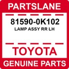 81590-0K102 Toyota OEM Genuine LAMP ASSY RR LH | eBay