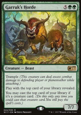 MTG Magic the Gathering Garruk's Horde (24/30) Welcome Deck 2017 LP | eBay