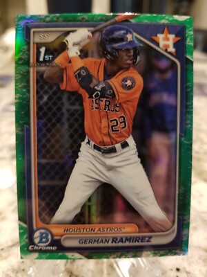 2024 Bowman Lunar Glow Refractor #BCP-93 German Ramirez - Houston ...