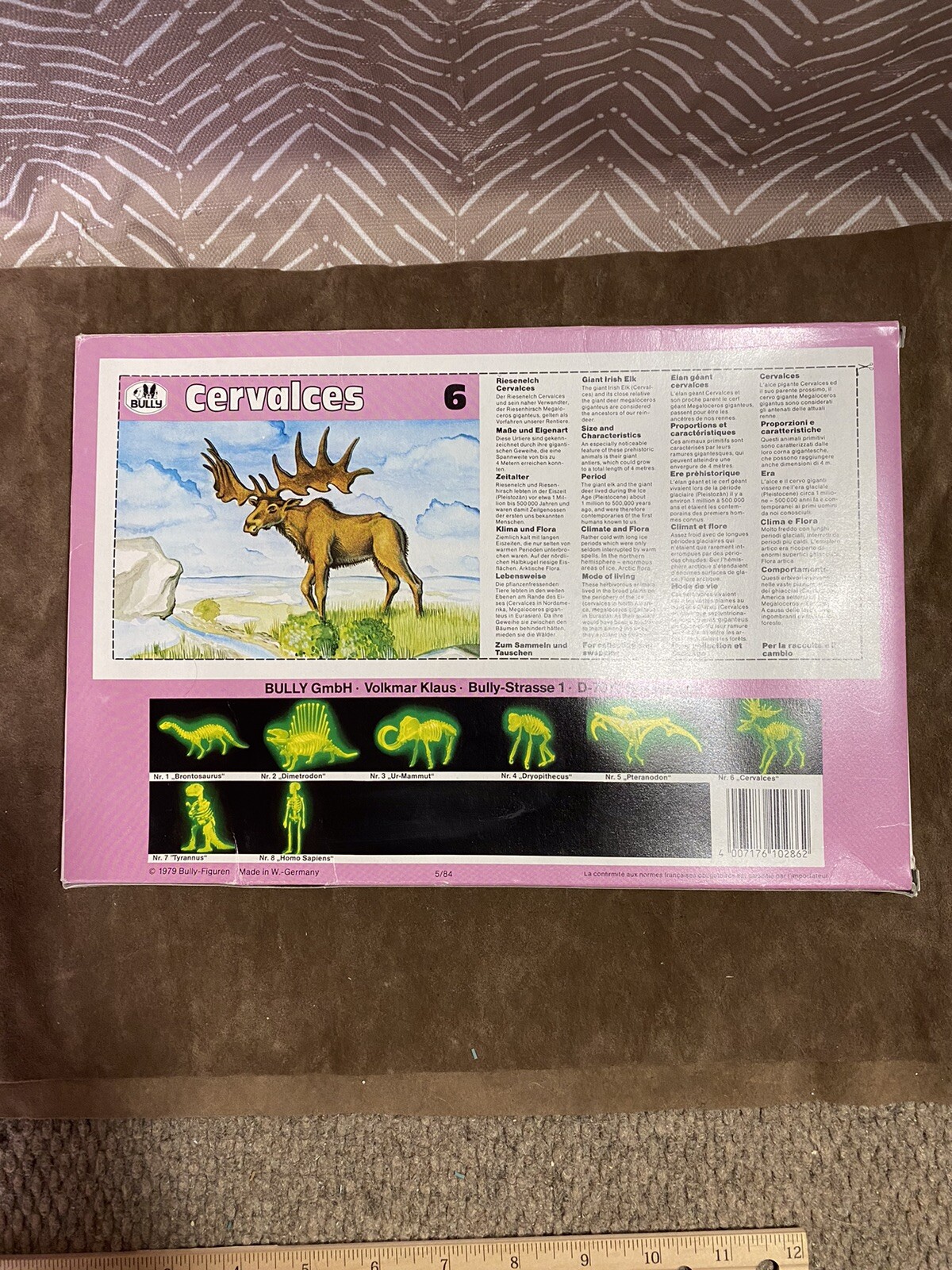 Bullyland Bully Cervalces Nr 6 Glow skeleton Model kit Moose RARE | eBay