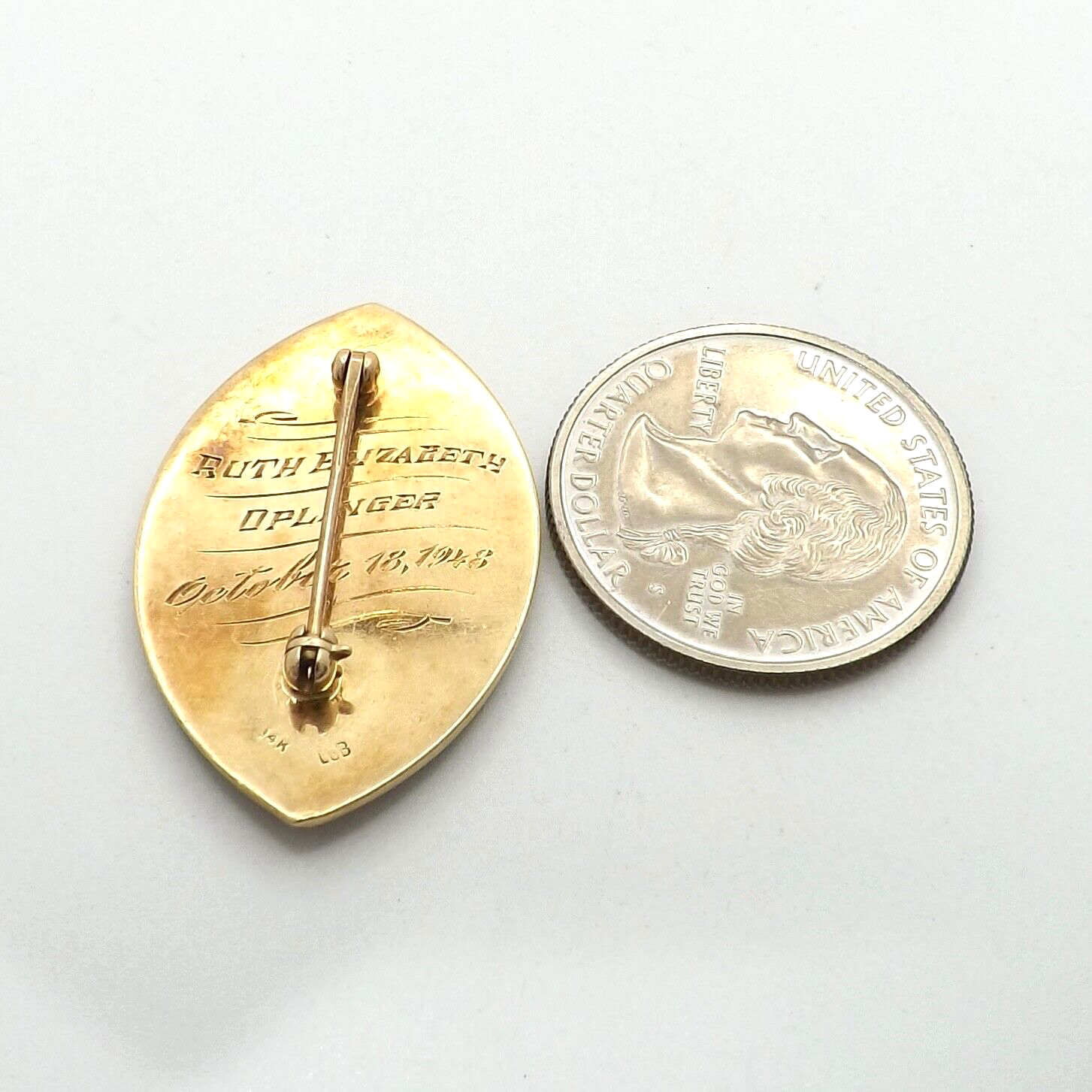 14k Gold St Saint Lukes Hospital Nursing School Bethlehem PA Brooch Pin ...