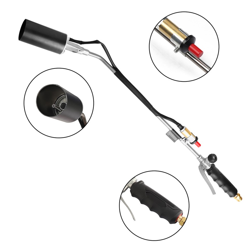 Portable Propane Torch Weed Burner Ice Snow Melter Outdoor Flame ...