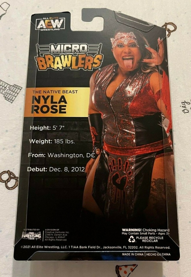 NEW Nyla Rose Brawler AEW All Elite Crate Native Beast Wrestling Figure ...