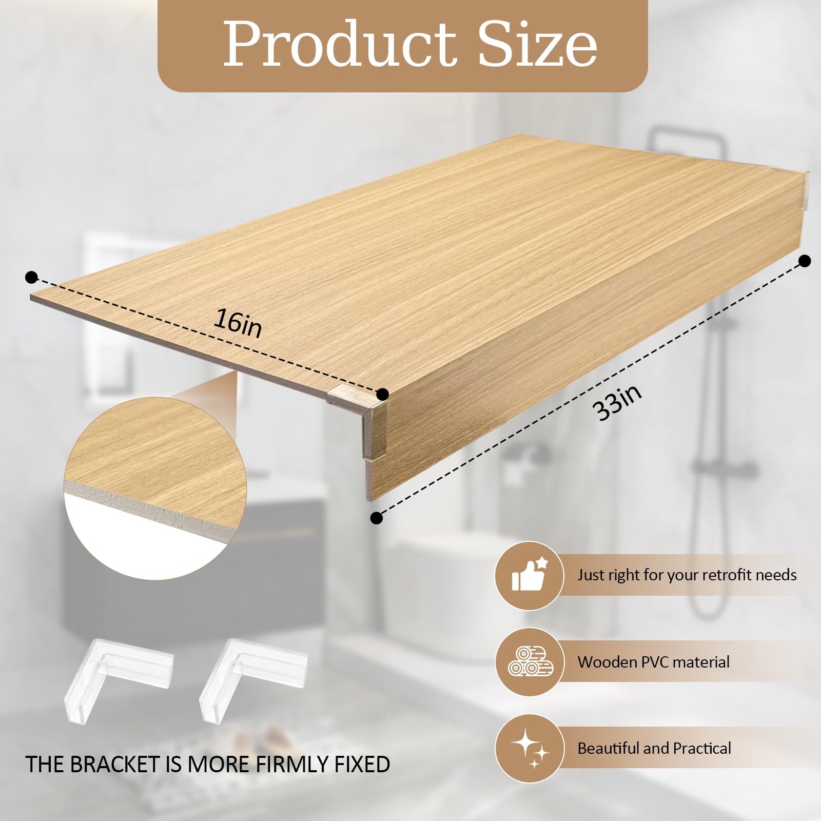 33 x 16 inch PVC Wood Wire Rack Covers with 12 Holders,Set of 6,Shelf ...