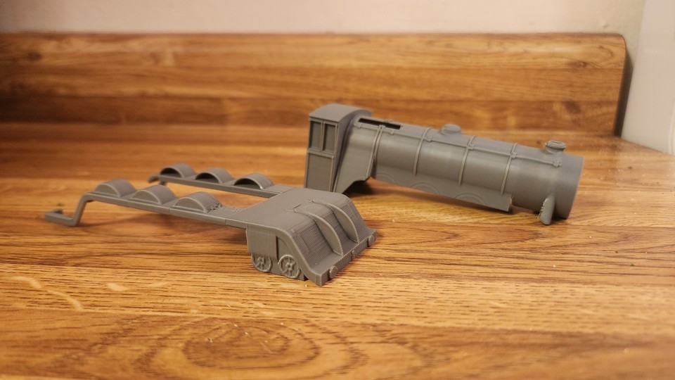 CUSTOM Trackmaster GORDON 3d Printed Shell Thomas Train Plarail ...