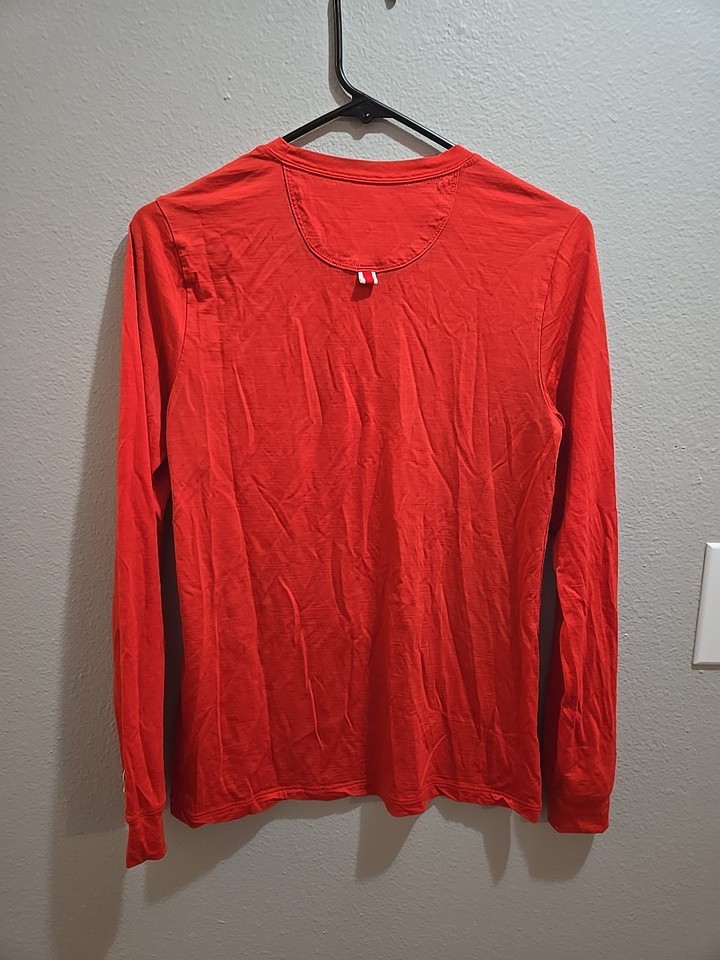 Tracksmith Mens Red Longsleeve Shirt Medium | eBay