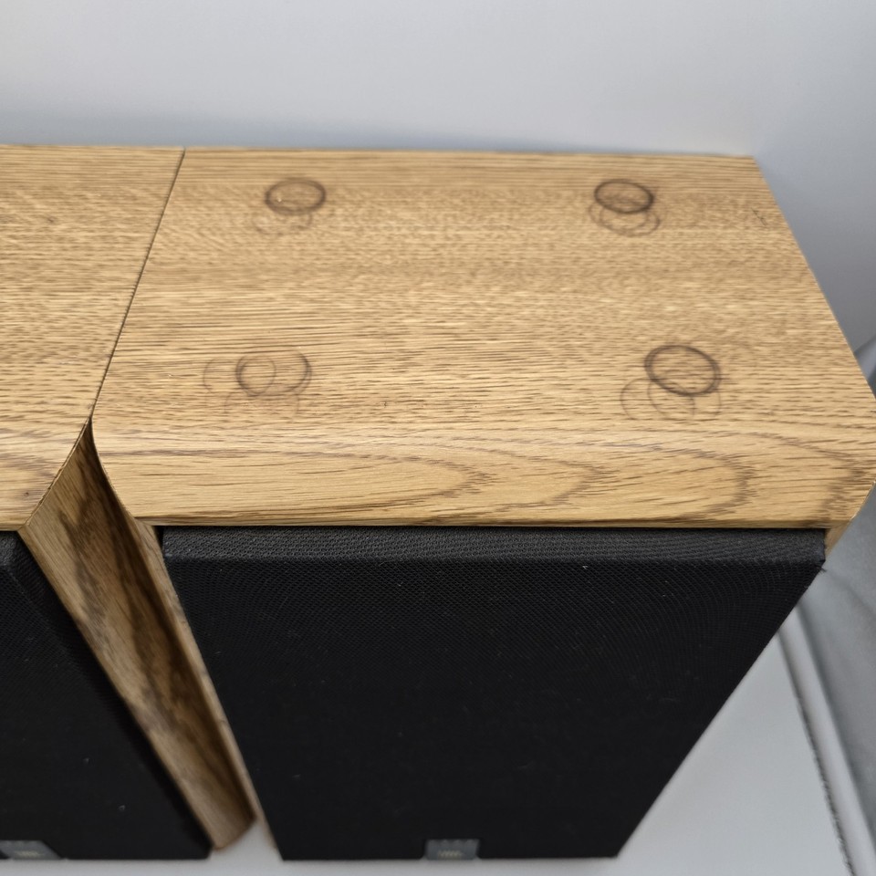 PAIR of JBL 2500 Two-Way Bookshelf Speakers w/ Oak Wood Finish | eBay