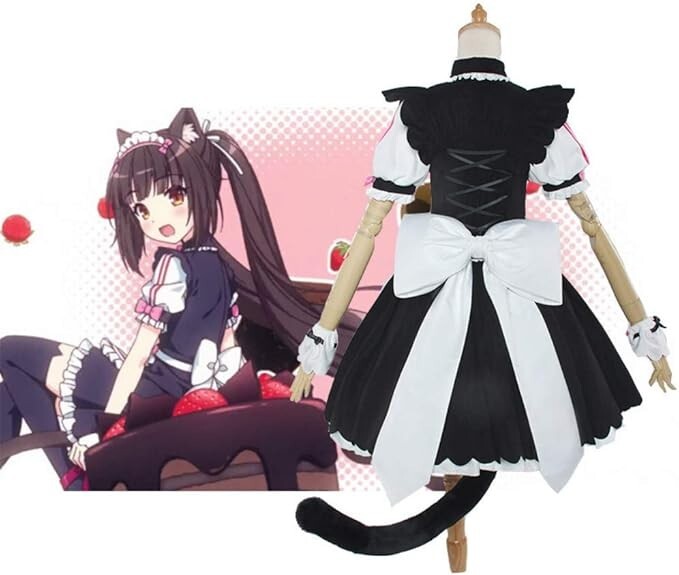 Nekopara Anime Cosplay Women Full Set Cat Girl Maid Servant/Vanilla ...