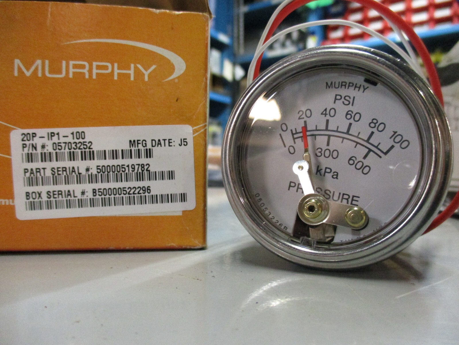 New, Murphy 20P-IP1-100 (05703252): Pressure Swichgage® | eBay