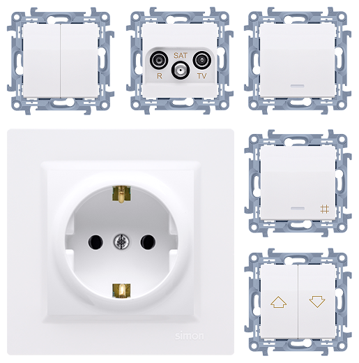 5902787841492 Simon 10 Łącznik schodowy podwójny 10AX biały CW6/2.01/11 ...