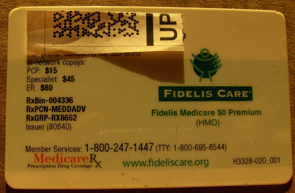 Fidelis Prescription Card