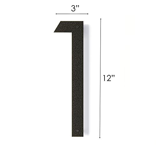 12 Inch Modern Floating House Numbers for Outside | Large Metal House ...