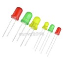 100PCS Round Head Light Emitting Diode LED 3mm 5mm Red Green Yellow Mix ...