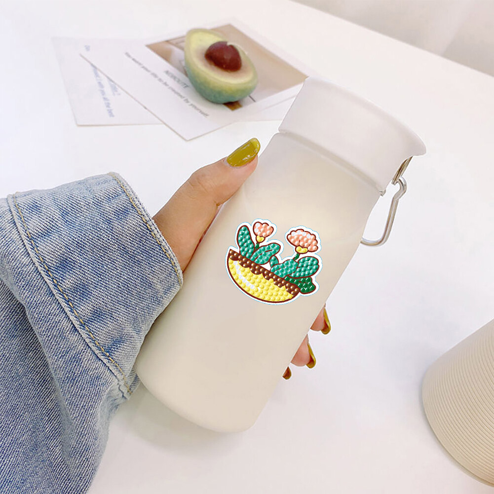 14PCS DIY Gem Sticker Diamonds Painting Stickers Kit for Kids (Potted ...