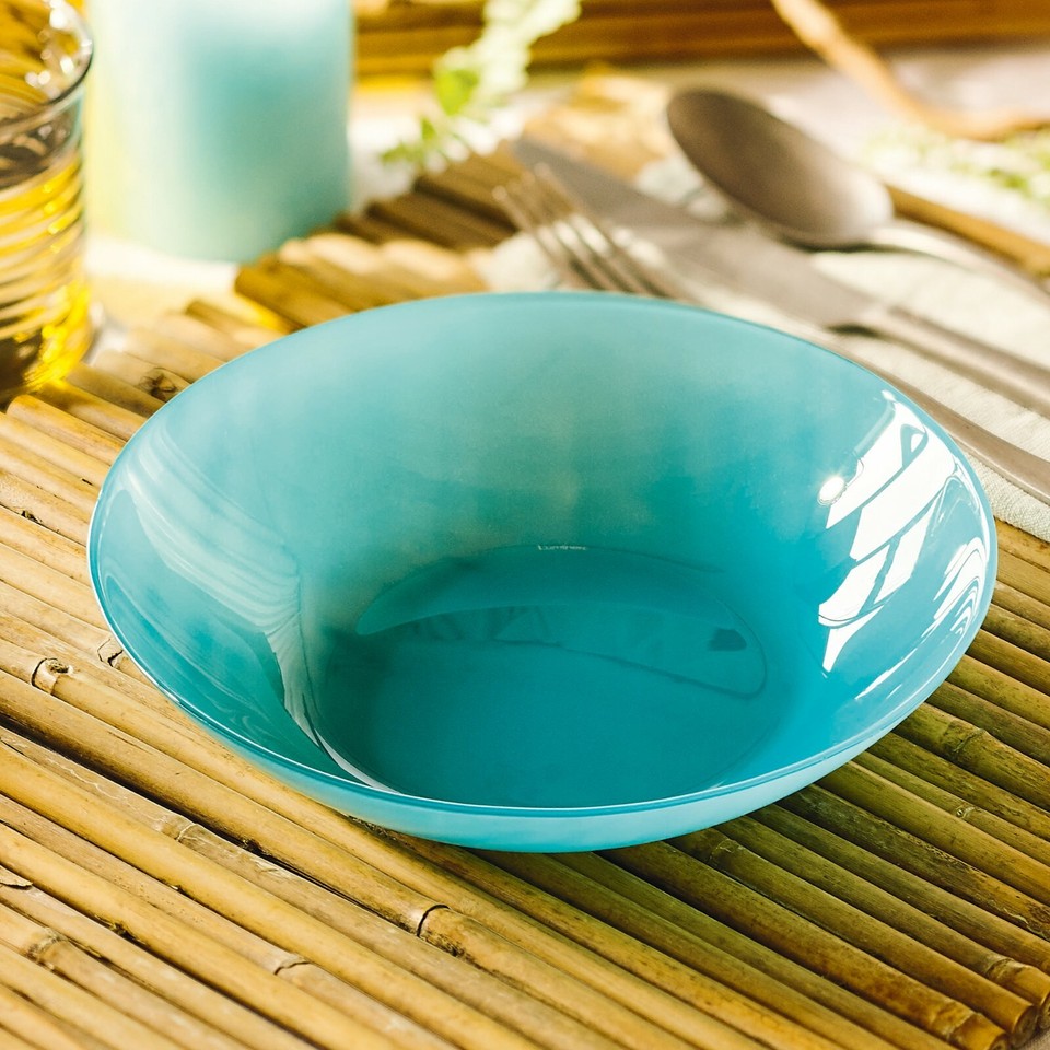 Luminarc Arty Translucent 18pc Opal Glass Dinner Set Dinnerware Summer ...