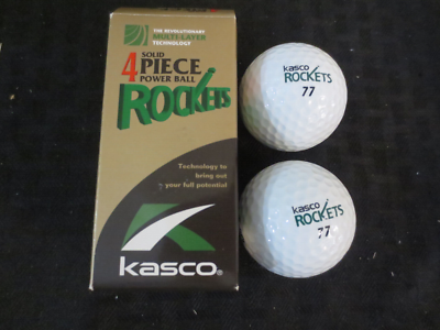 Kasco Rockets Vintage Golf Ball Pack/Sleeve of 2 | eBay