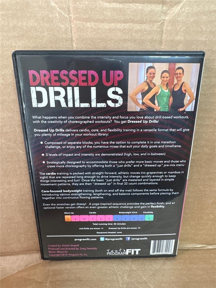 DRESSED UP DRILLS DVD WITH KRISTIN DOWELL EXERCISE WORKOUT | eBay