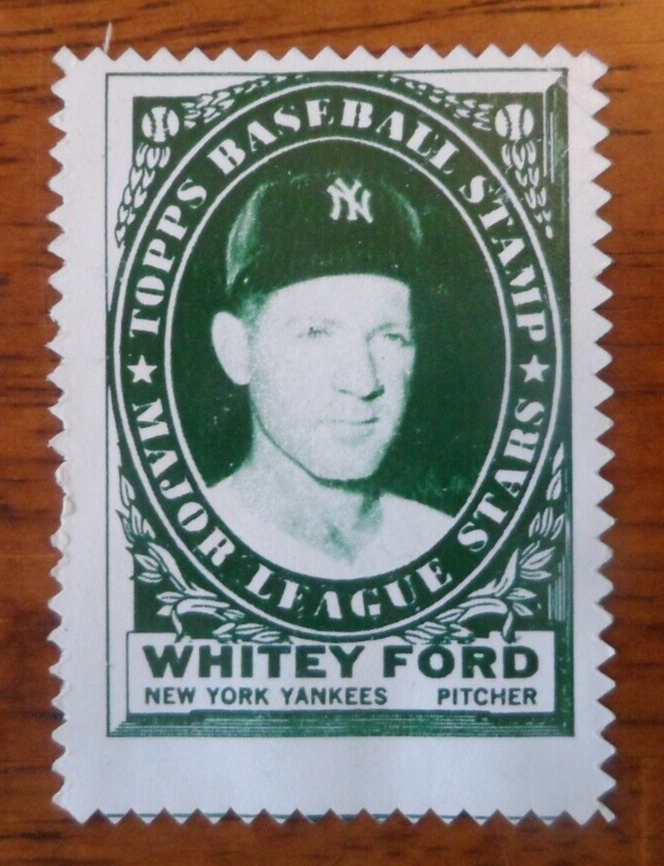 1961 TOPPS BASEBALL STAMP WHITEY FORD NEW YORK YANKEES S-164 | eBay