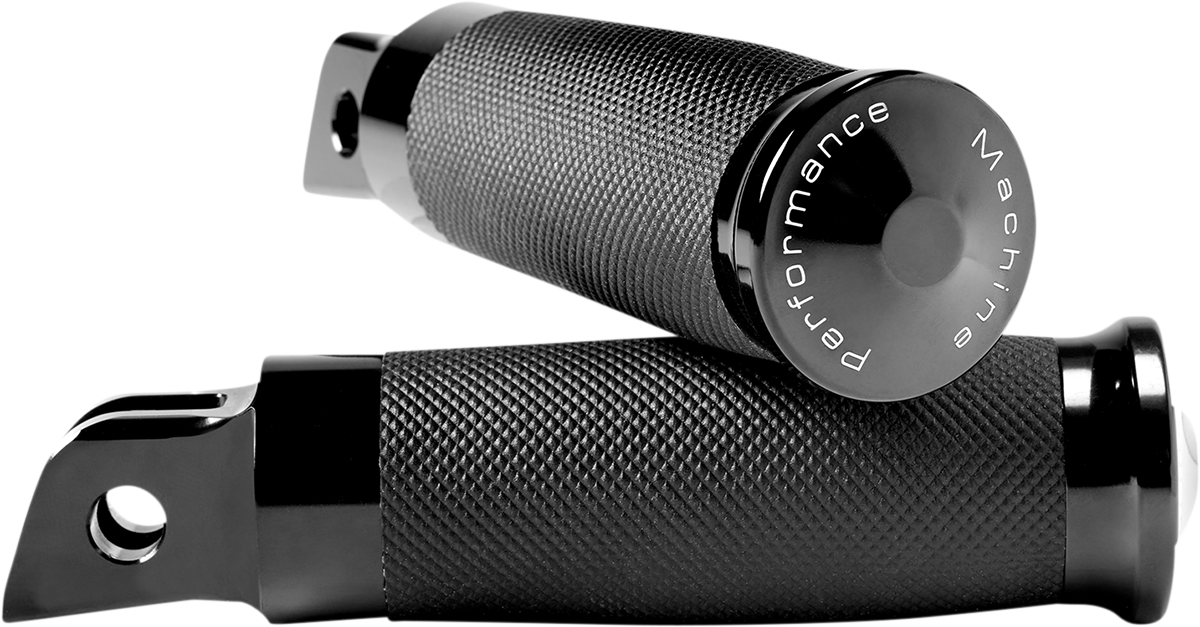 Performance Machine Contour Footpegs Black 0035-1235M-B | eBay