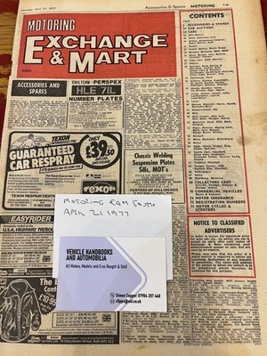 Exchange and Mart Motoring | eBay UK