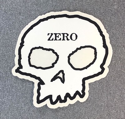 ZERO Skull Skateboard Sticker 4.25in si | eBay