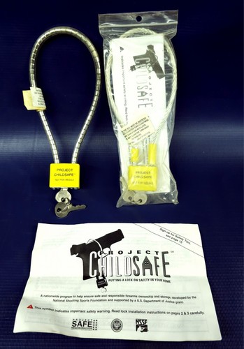 Vintage Project Child Safe Cable Gun Lock with 2 Keys New in Original ...