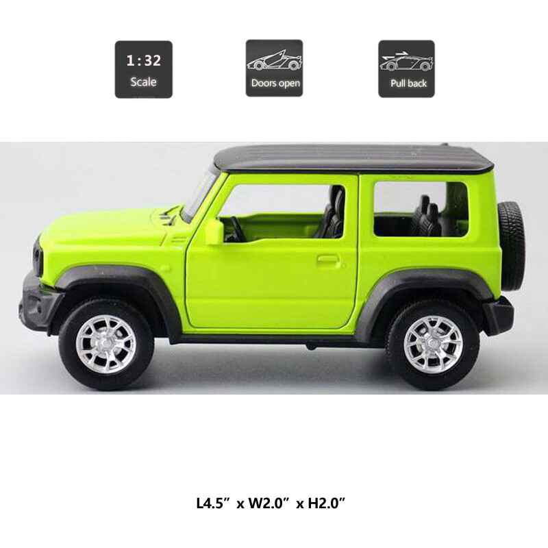 1:32 Suzuki Jimny Model Car Diecast Toy Vehicle 2 Doors Open Pull Back ...