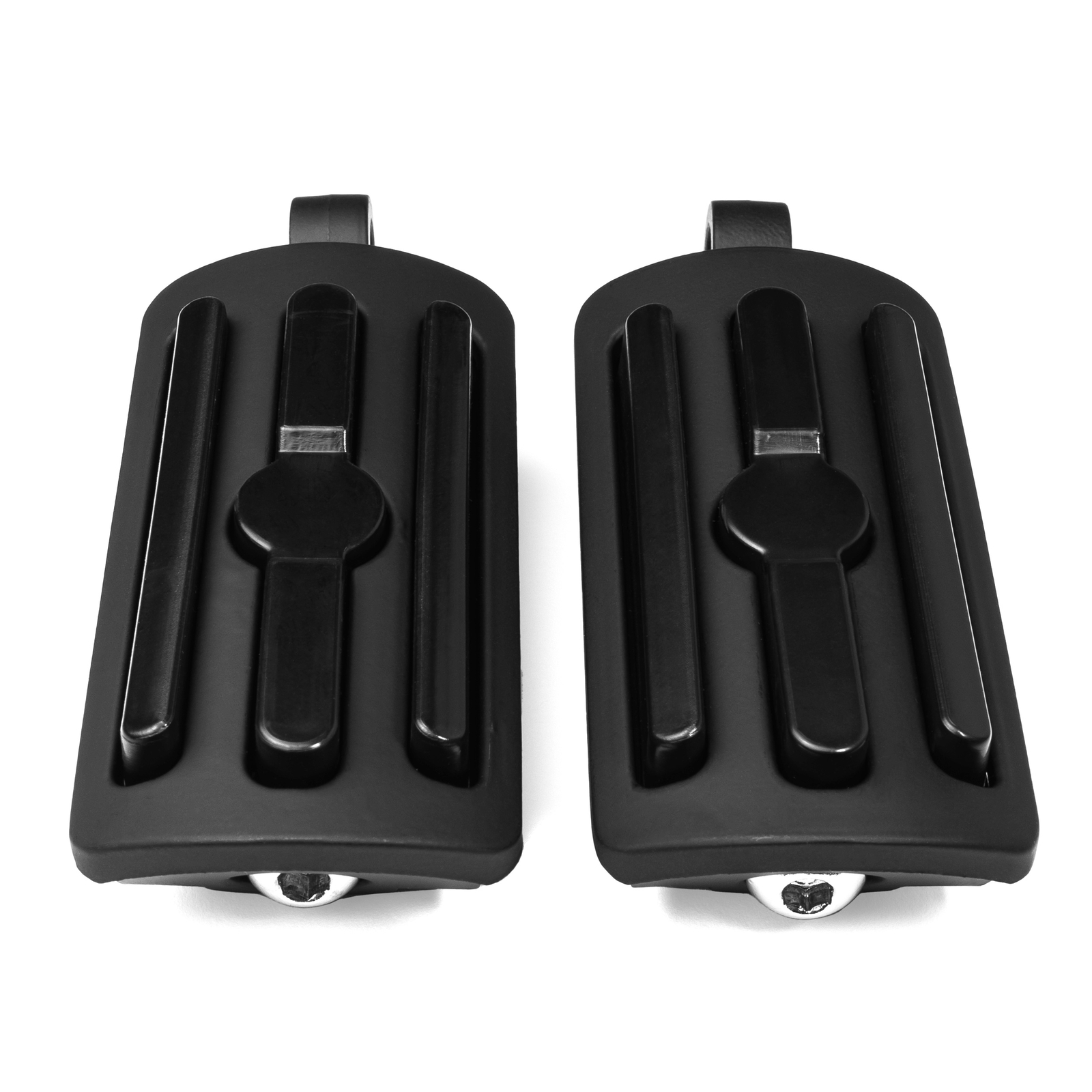 2x Black Foot Rests Foot Pegs For Harley Davidson FXSTD Softail Deuce ...