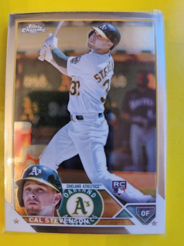 (10) 2023 Topps Chrome #199 Cal Stevenson RC Lot - Oakland Athletics | eBay