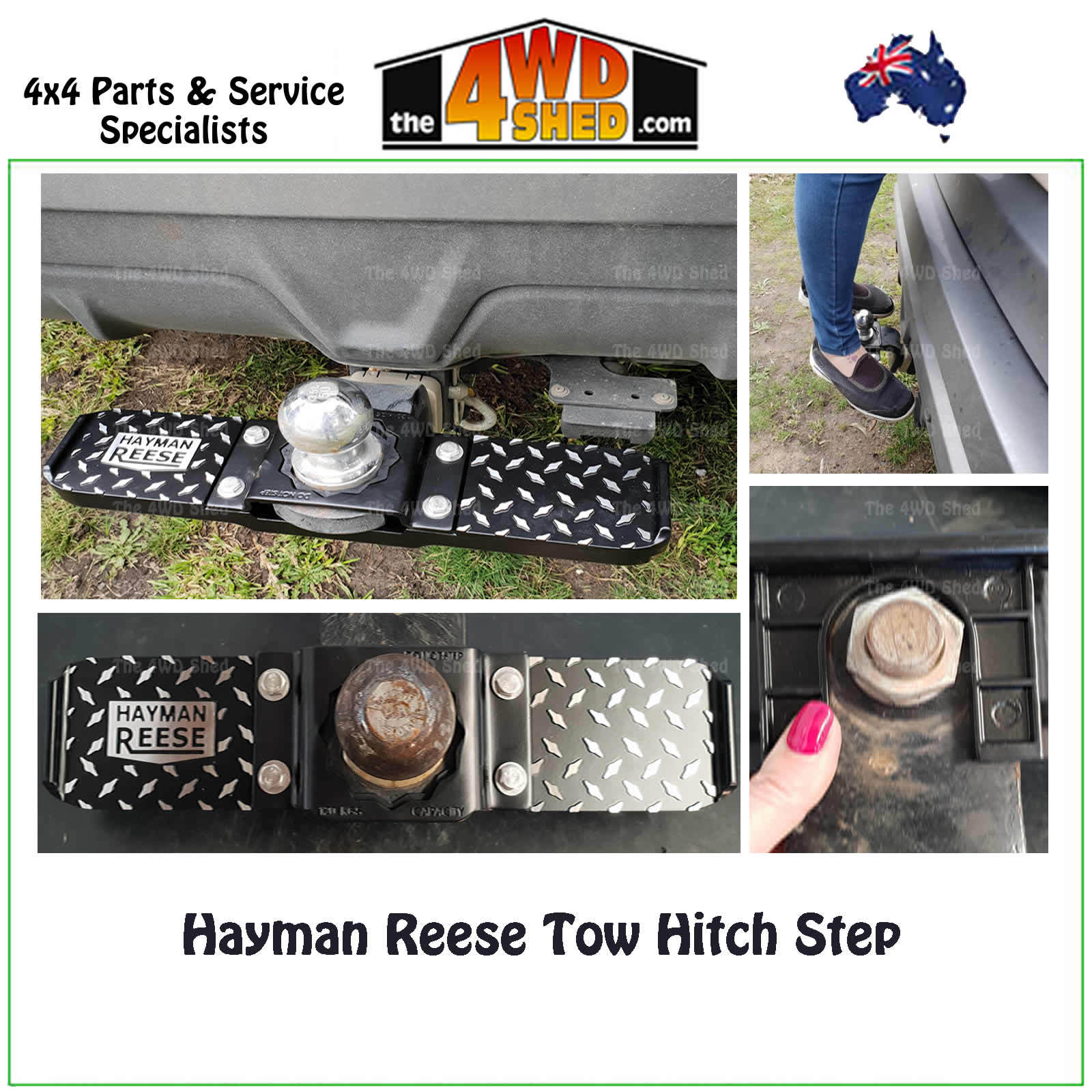 Hayman Reese Tow Hitch Step for Tow Ball Hitch Mount rated 120kg | eBay