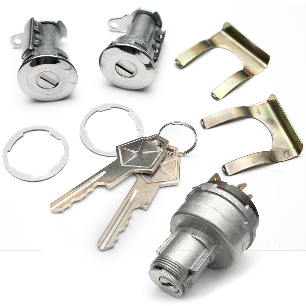 New Ignition Switch, Barrel, & Door Lock Set (matched set with factory ...
