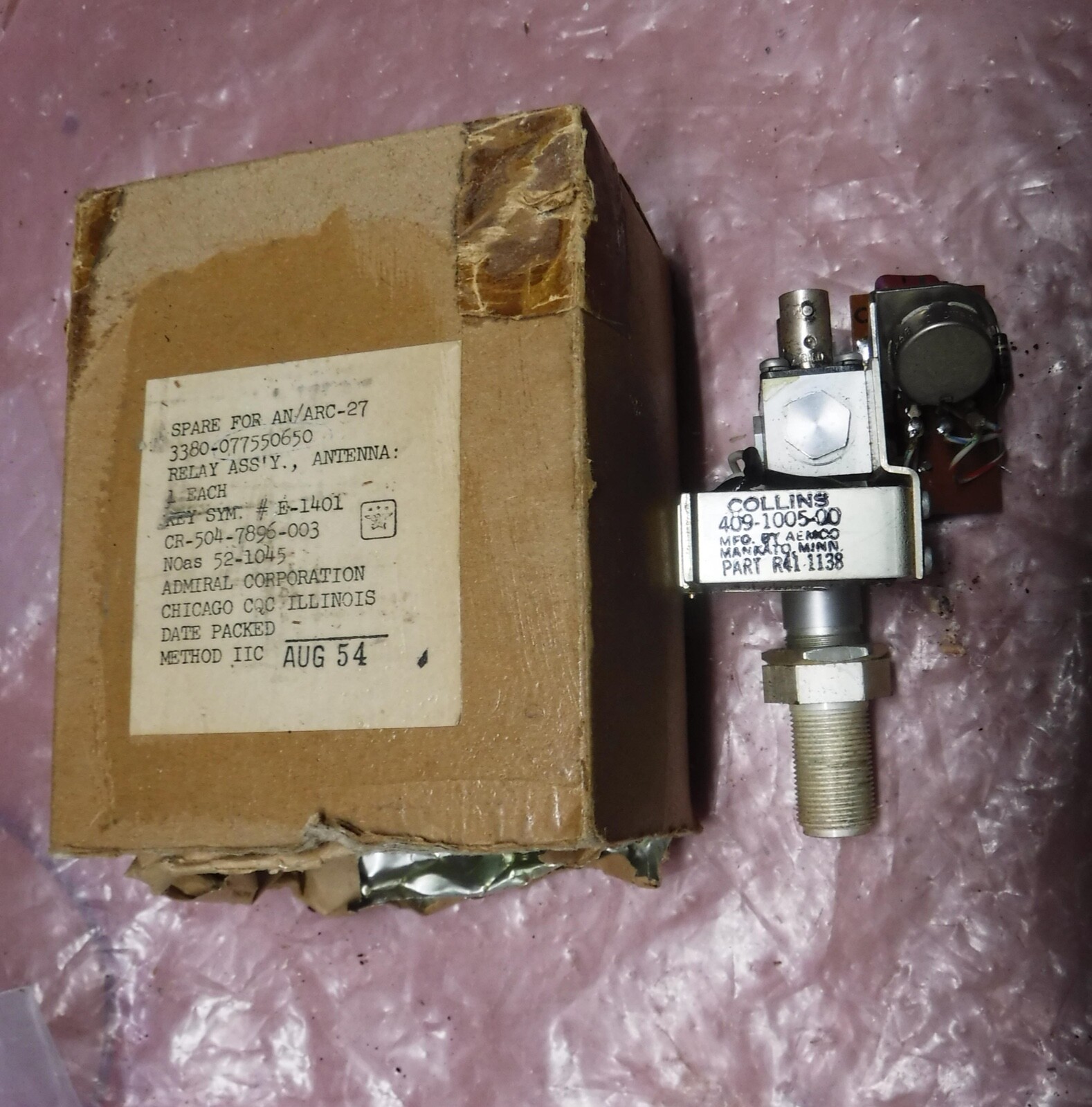 VINTAGE COLLINS ANTENNA RF RELAY UNINSTALLED COND. FREE SHIPPING | eBay