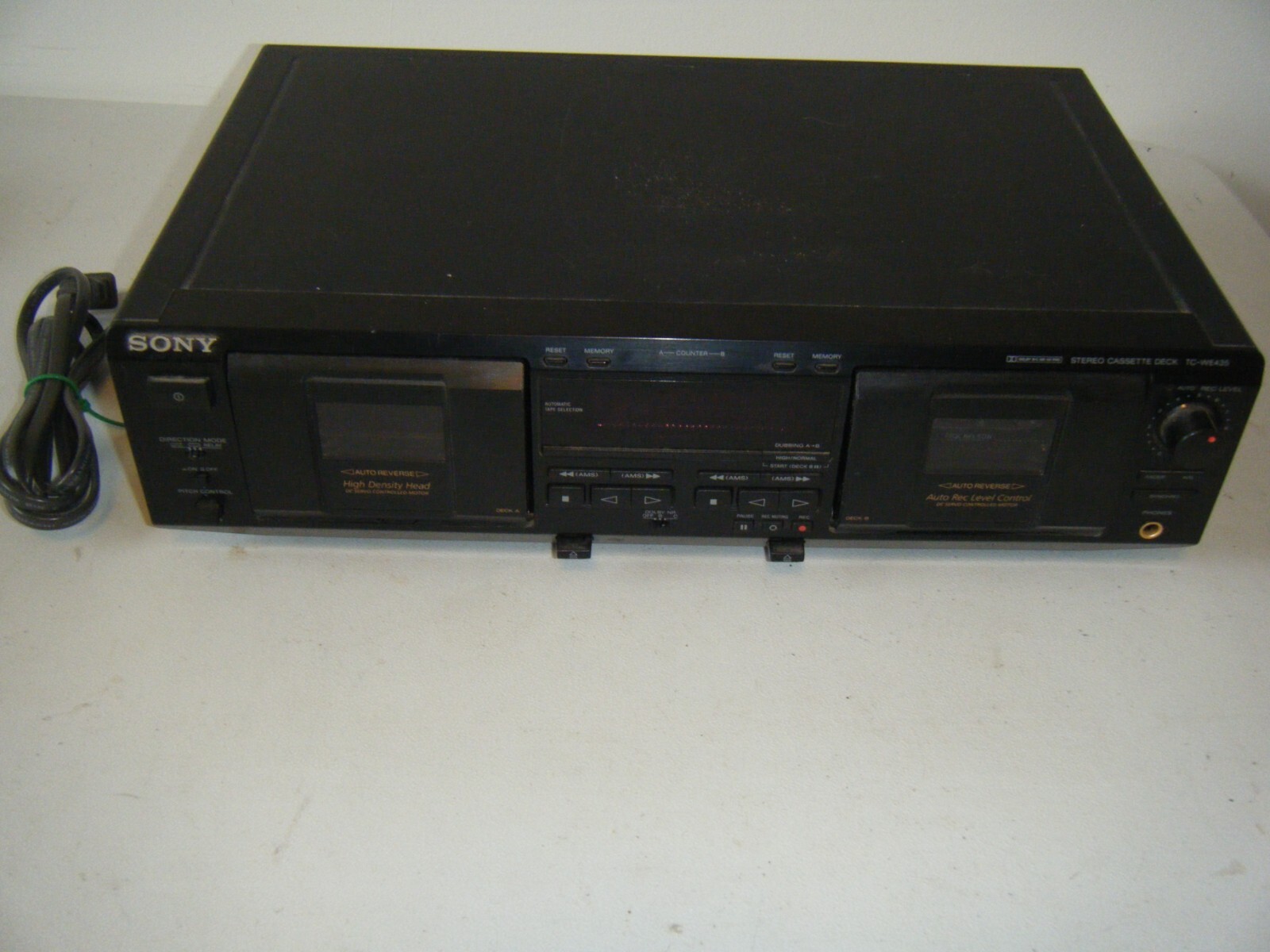 SONY DUAL CASSETTE DECK # 1676 TC-WE435 | eBay
