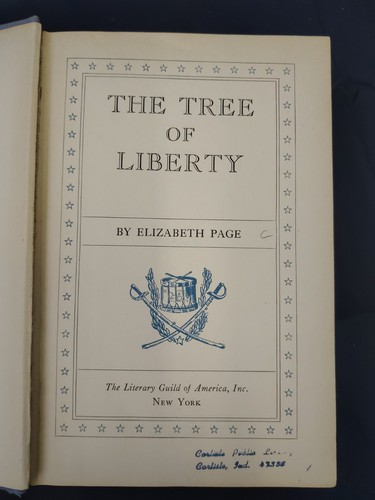'The Tree of Liberty'-Elizabeth Page (1939)- Limited 1st Edition ...