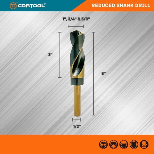 1 Inch Drill Bit | Reduced Shank High Speed Steel | 1" for Metal... | eBay