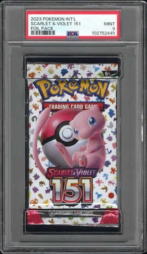 Pokemon 151 Authentic Sealed Booster Pack English PSA 9 Mint | eBay